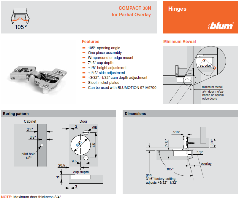 Cabinet Door Hinges Guide | Eagle Woodworking